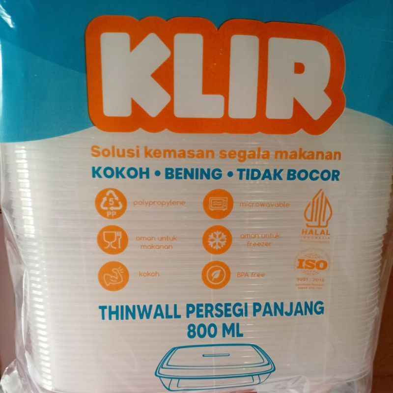 Jual Thinwall Rectangle 800 ml Persegi Panjang | Shopee Indonesia