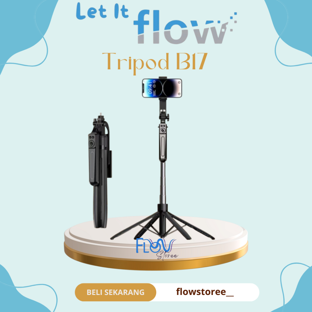 Jual Flow Stick Tripod B17 Multifungsi Selsfie Remote Control | Shopee ...