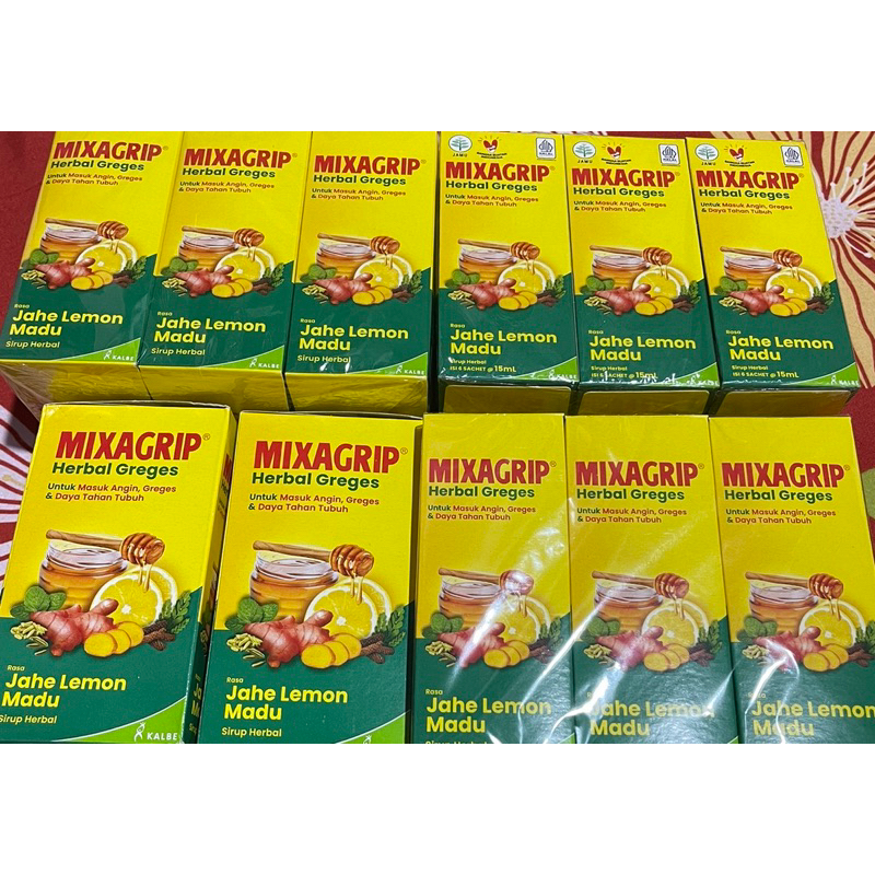 Jual Mixagrip Herbal Greges Box (1 box :6 sachet) | Shopee Indonesia