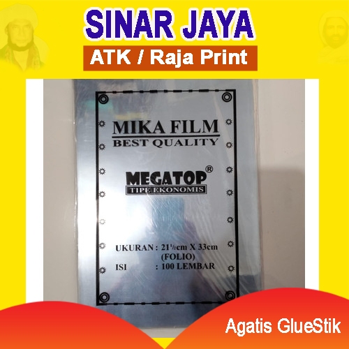 Jual Plastik Mika Megatop / Mika Cover Jilid Bening / Mika Film (1 Pak) | Shopee Indonesia