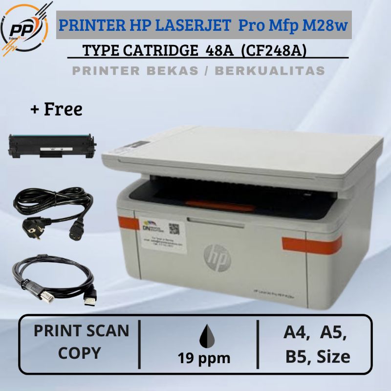 Jual Printer PotoCopy HP LASERJET PRO MFP M28W Siap Pakai Bergaransi ...