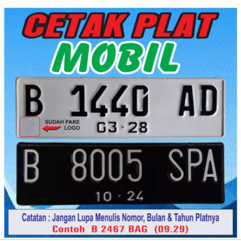 Jual PLAT MOBIL FONT BARU DAN FONT LAMA | Shopee Indonesia