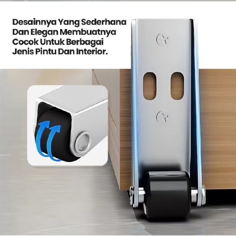 Jual Roda Penahan Penyangga Pintu Turun Drop Penopang Pintu Anjlok ...