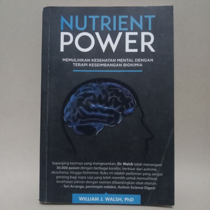 Jual BUKU NUTRIENT POWER MEMULIHKAN KESEHATAN MENTAL DENGAN TERAPI ...