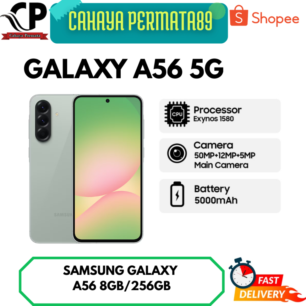 Jual SAMSUNG GALAXY A56 5G 8GB/256GB - AWESOME OLIVE SAMSUNG GALAXY A56 ...