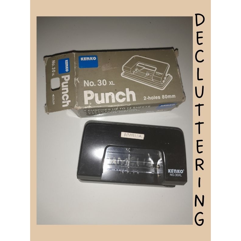 Jual Original KENKO Punch - Pembolong atau Pelubang Kertas No. 30 XL 2 ...