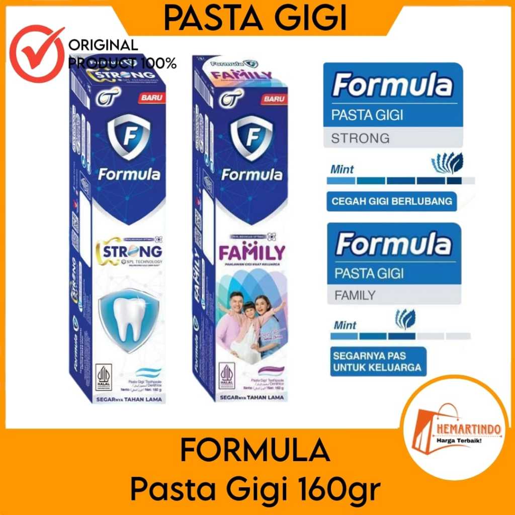 Jual FORMULA Pasta Gigi Odol 160gr | Shopee Indonesia