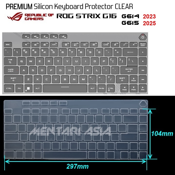 Jual Keyboard Protector ASUS ROG STRIX G16 G614 (2023) G615 (2025 ...