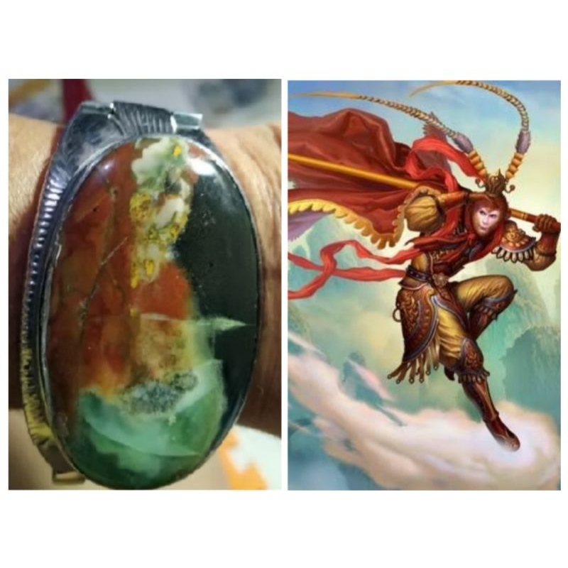 Jual Batu Garut Motif Gambar Raja Kera atau SunGokong Natural Bentuk ...