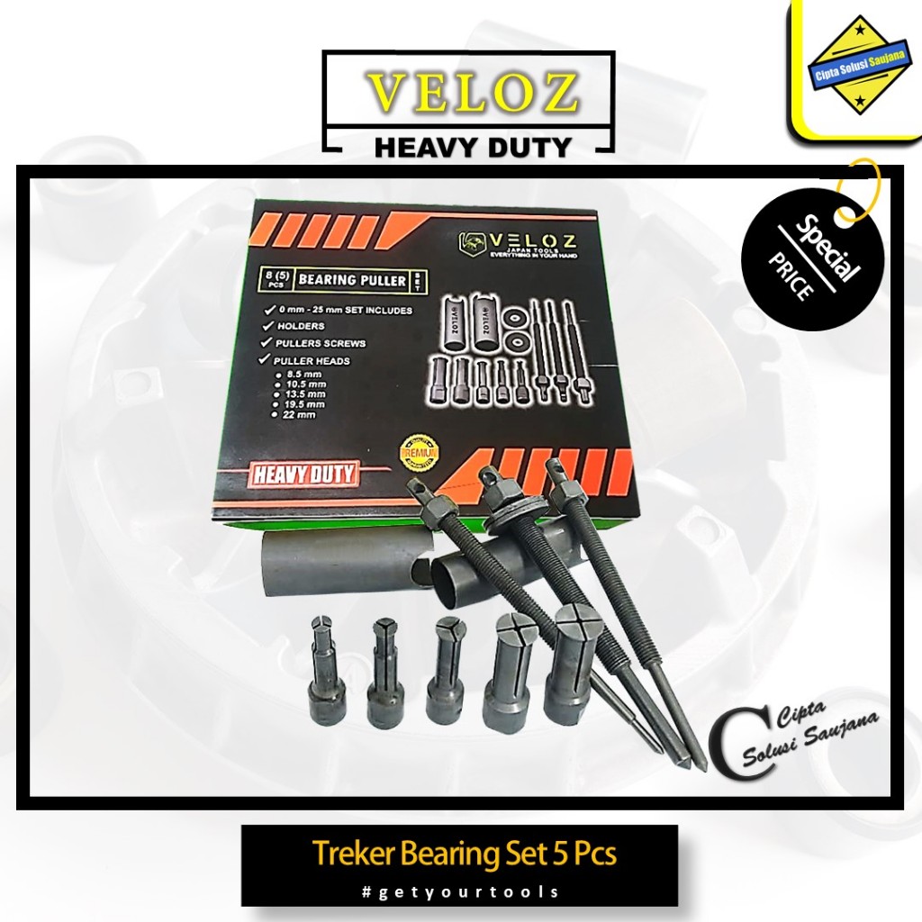 Jual VELOZ SET TREKER BEARING PULLER ALAT PEMBUKA PELEPAS LAHER BERING ...
