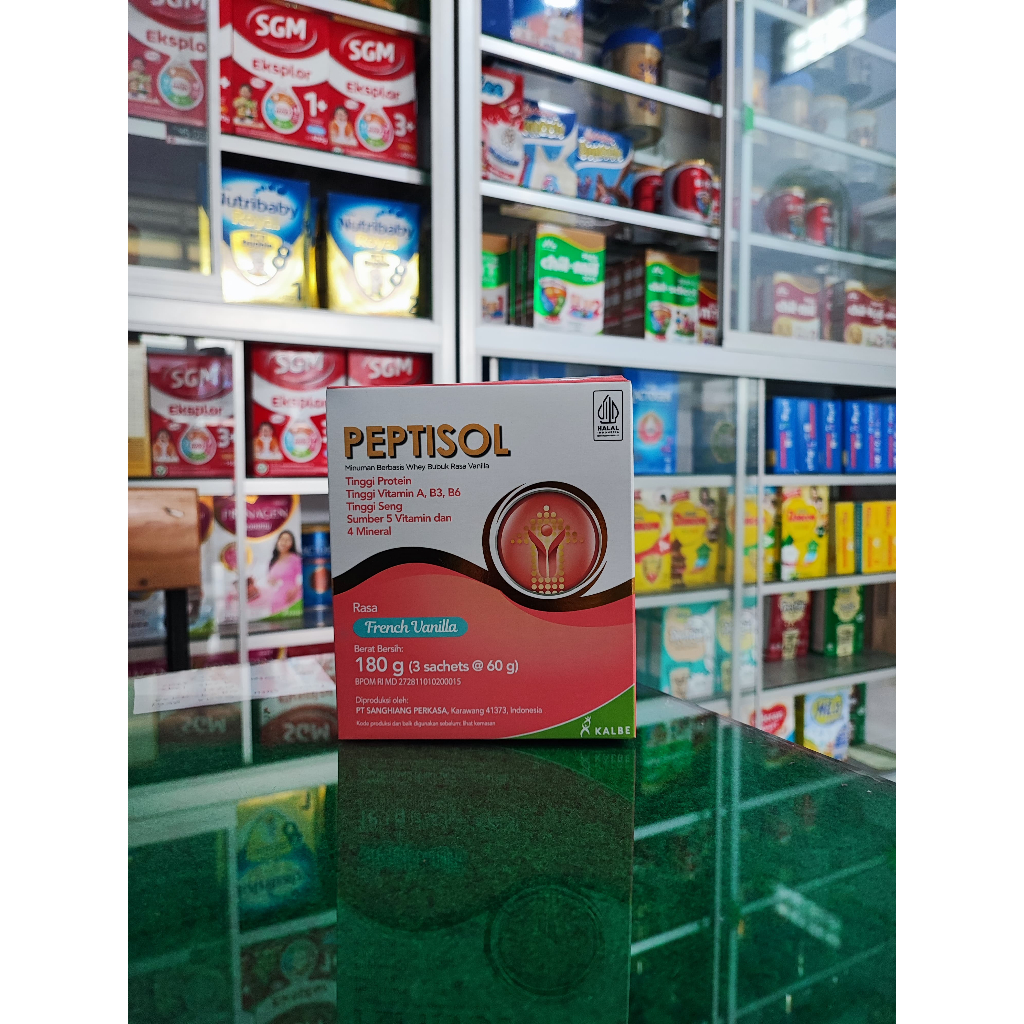 Jual Peptisol Cokelat VANILLA 180 Gram / Peptisol Tinggi Protein ...