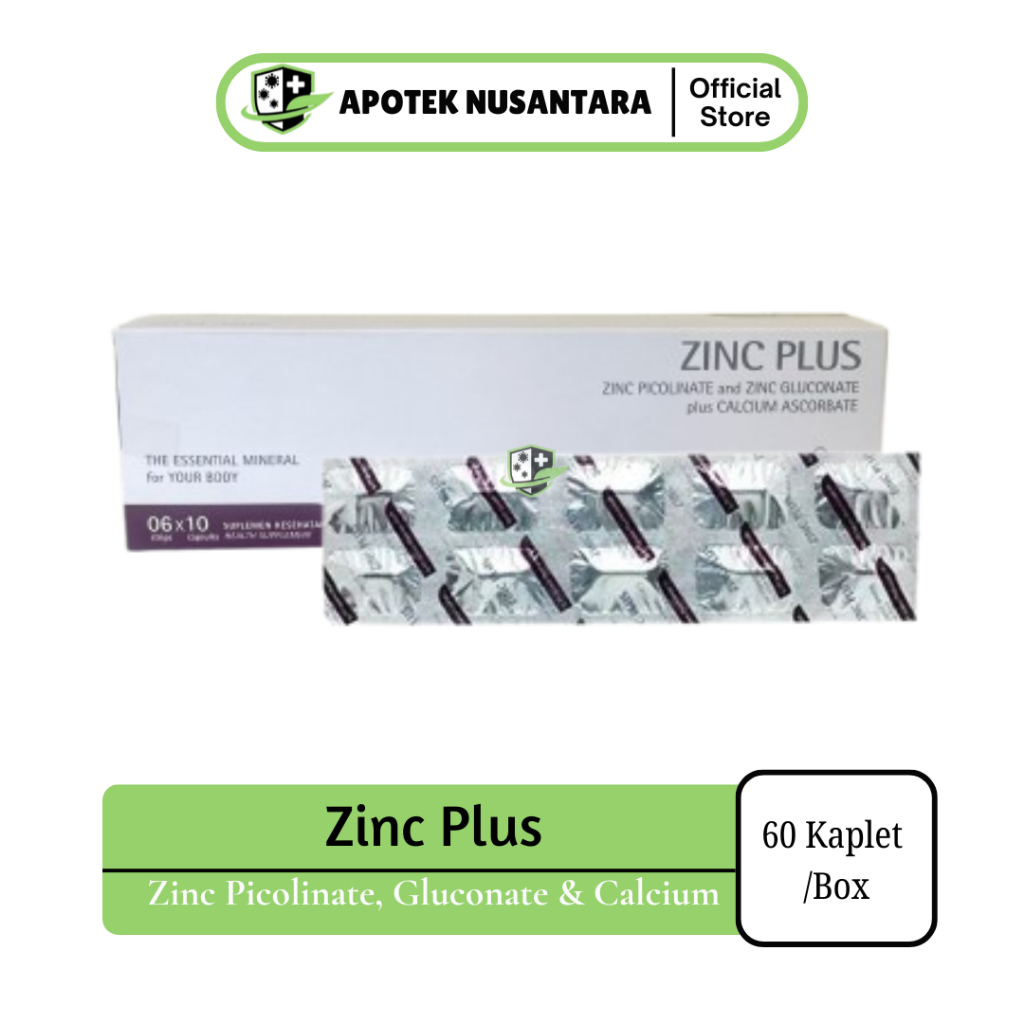 Jual ZINC PLUS PHARMACORE 60TABLET | Suplemen dengan ZINC PICOLINATE ...