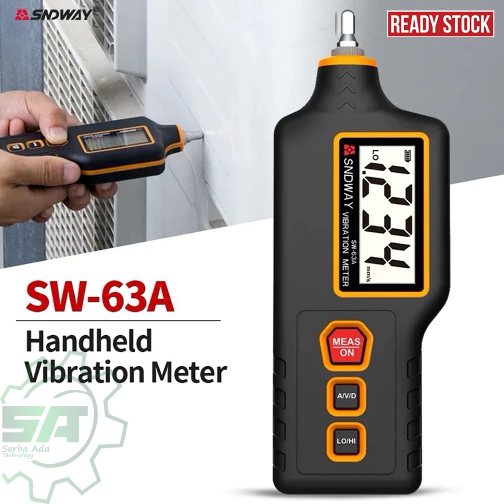 Jual SNDWAY Vibration Meter Digital SW-63A SW63A SW 63A Pengukur Getaran Mesin Akselerasi ...
