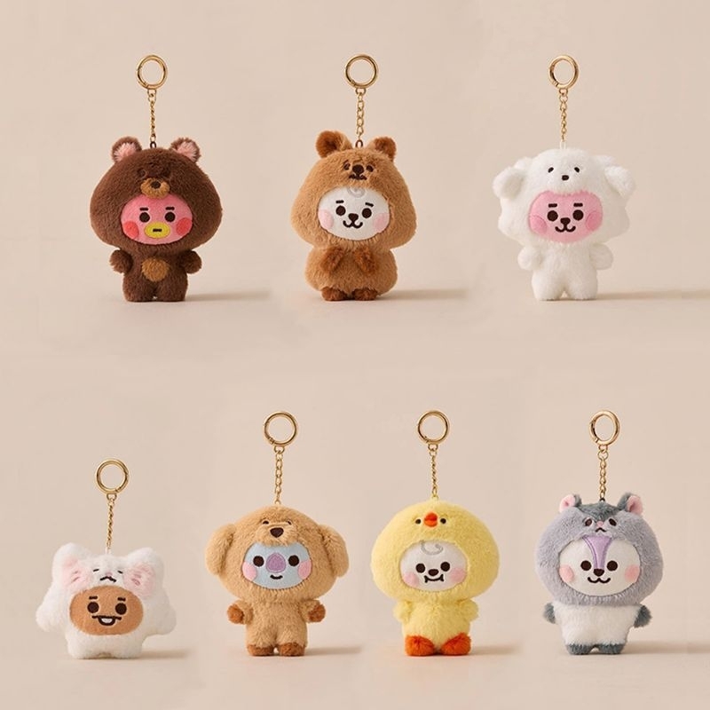 Jual BT21 ANIMAL COSTUME EDITION DOLL KEYCHAIN 12 CM | Shopee Indonesia