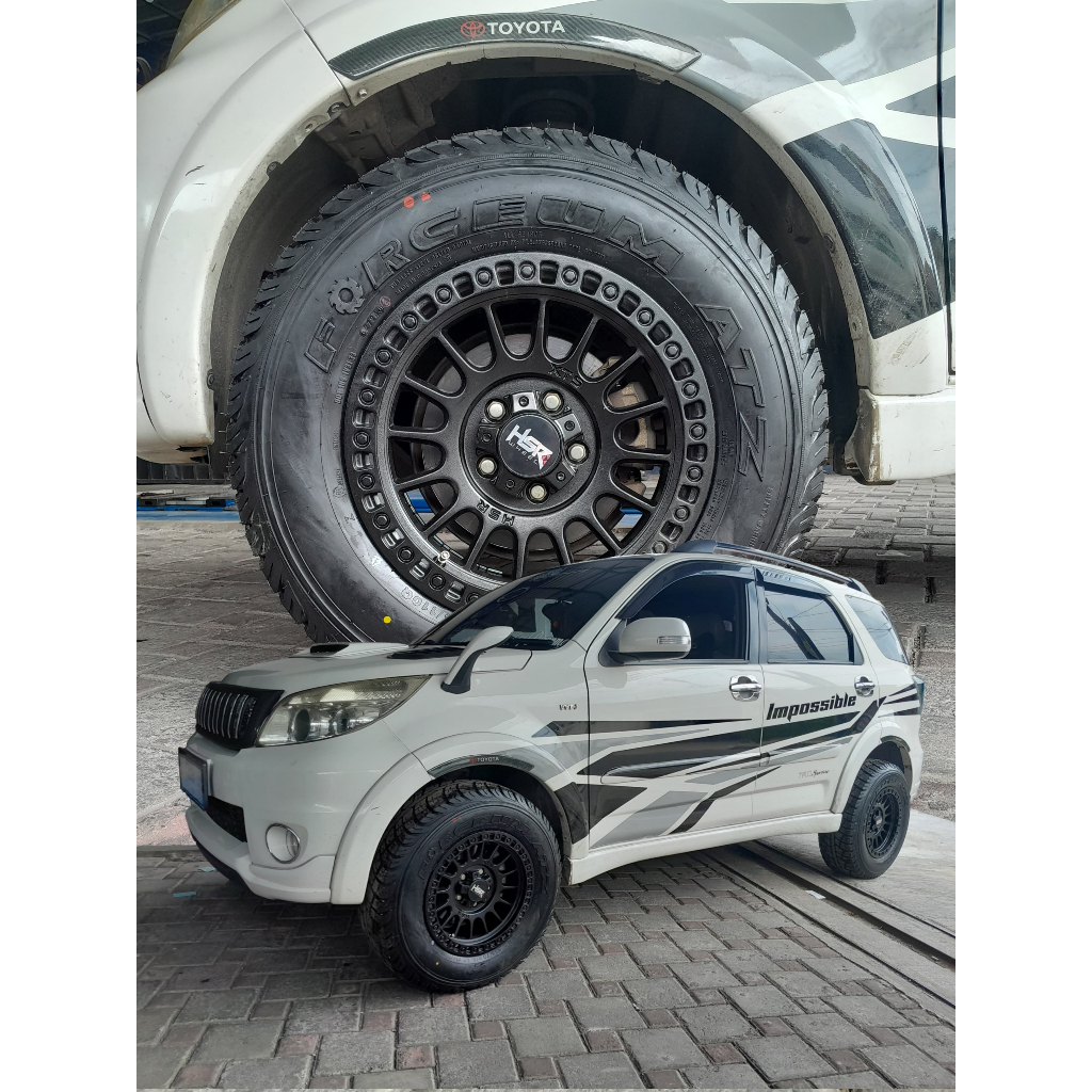 Jual PAKETAN VELG OFFROAD RING 15 XTS05 HSR R15 + BAN FORCEUM A/TZ 235 70 R15 UNTUK RUSH, TERIOS ...