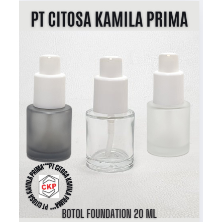 Jual Botol Foundation 20 ml / Botol Kaca Foundation / Botol Kaca ...
