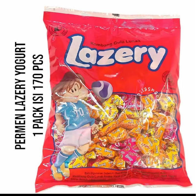 Jual PERMEN LAZERY yogurt BAG BESAR 1 ACK ISI 170 BUTIR LASERY SUGUS ...