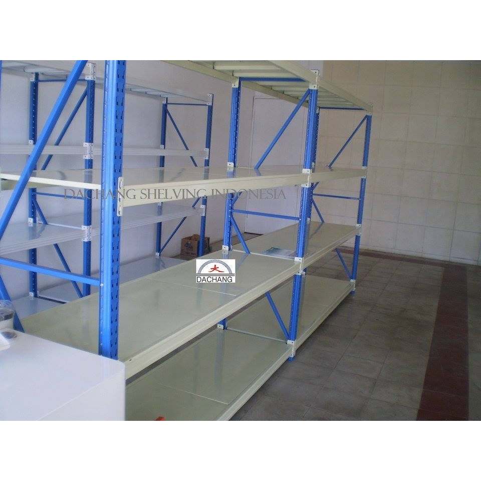Jual Rak Gudang Besi Baja / Rak Gudang Medium Duty / Rak Gudang Pabrik ...