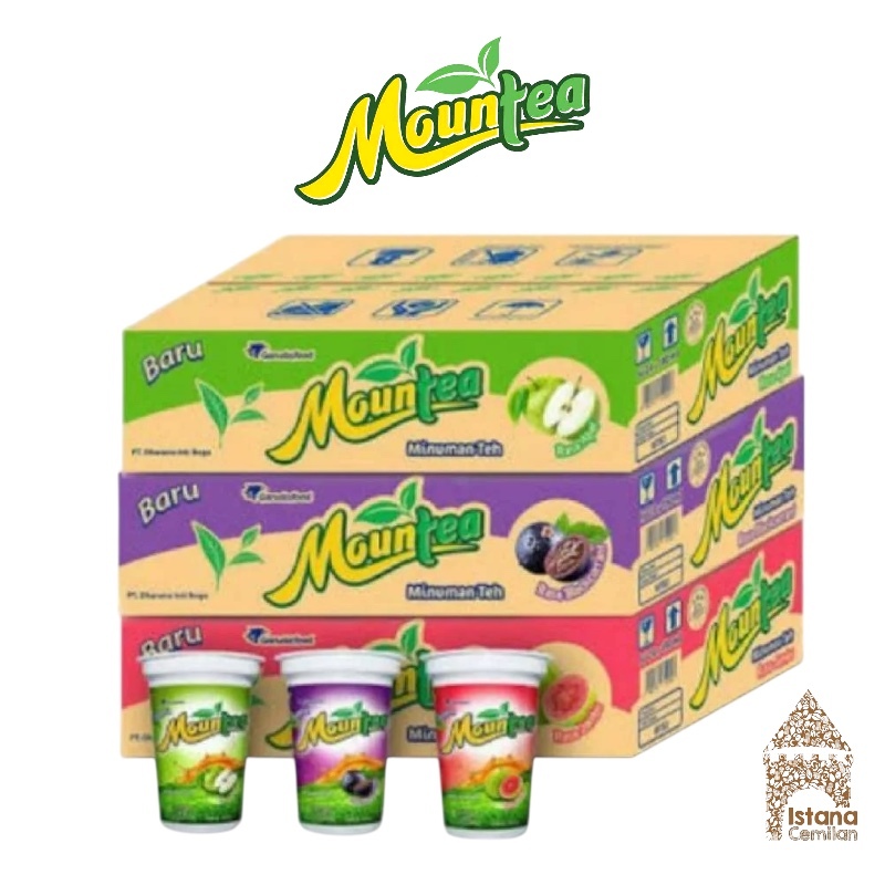 Jual MOUNTEA Minuman Teh Buah Blackcurrant / Guava DUS (isi 24 pcs) | Shopee Indonesia