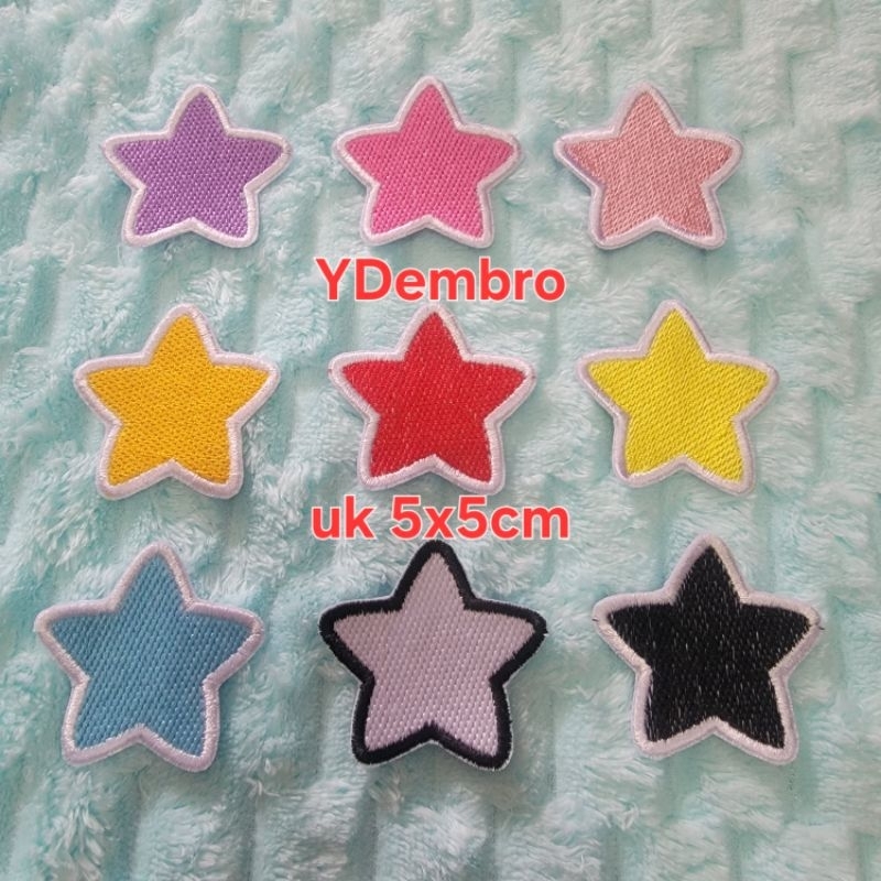Jual Patch Bordir Bentuk Bintang Ukuran 5cm (event 17) | Shopee Indonesia