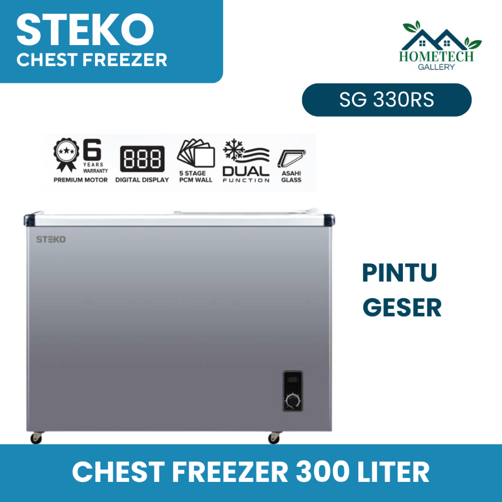 Jual STEKO Chest Freezer SG 330 RS (300 Liter) Sliding Glass (Pintu ...