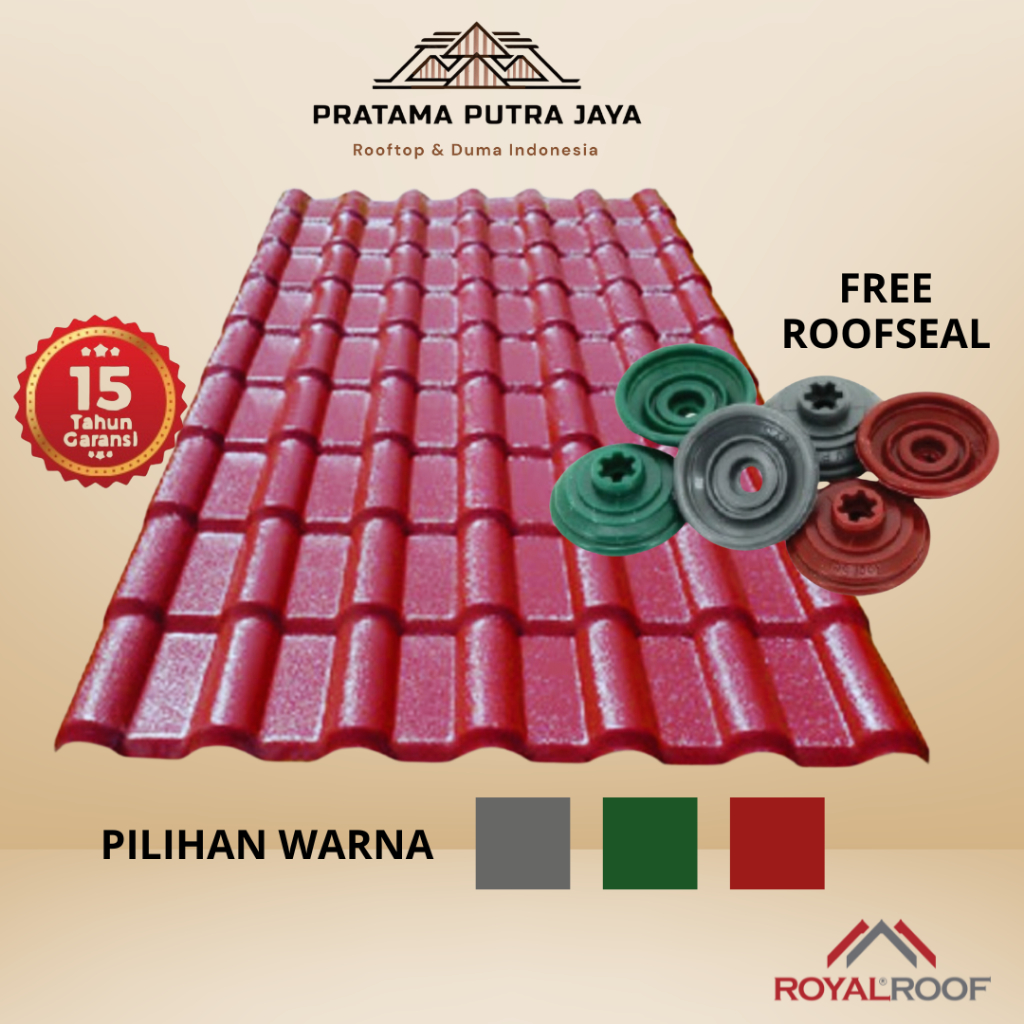 Jual ATAP GENTENG ROYAL ROOF BAHAN UPVC | Shopee Indonesia