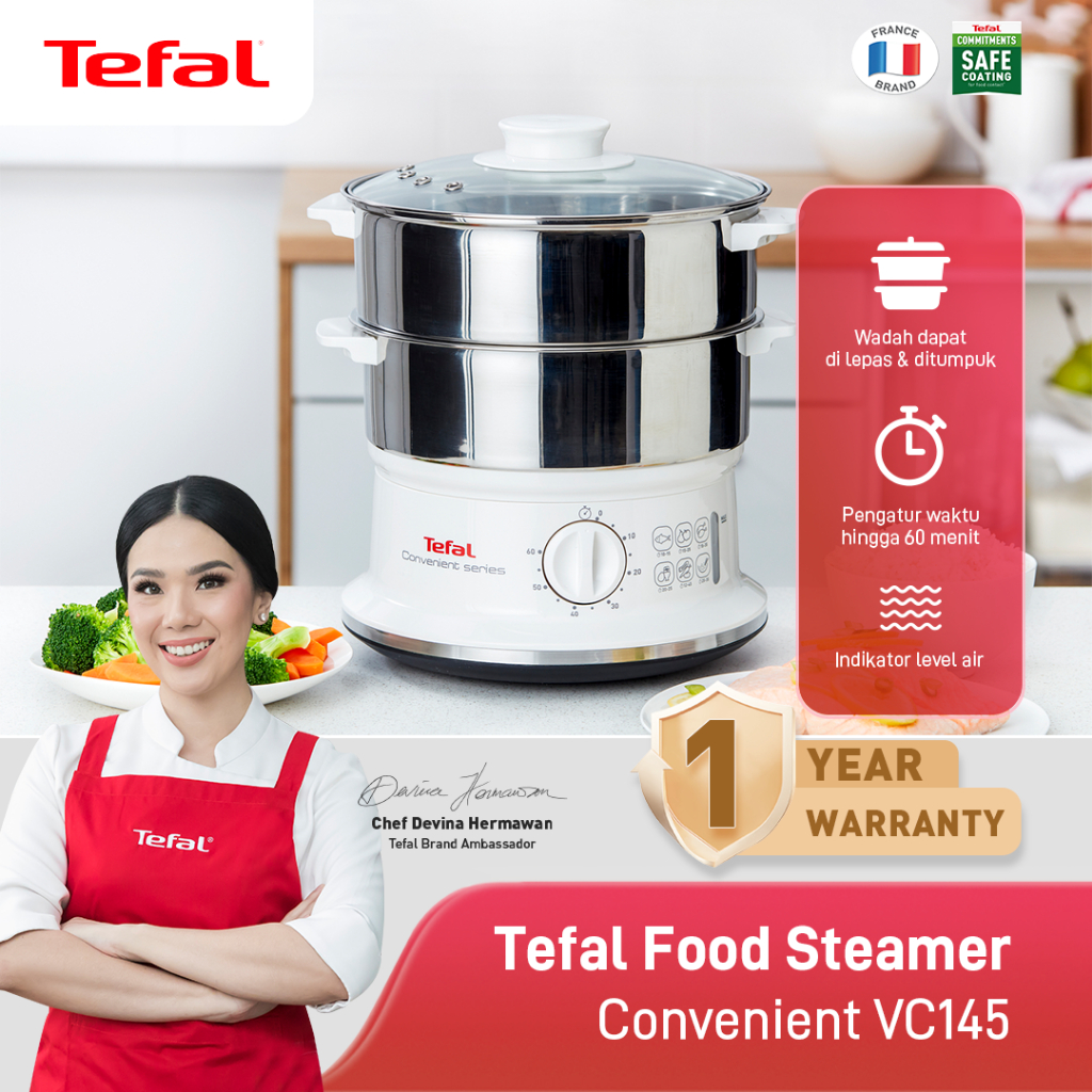 Jual Tefal Food Steamer Stainless VC1451 / Pengukus / Kukusan / Dandang ...