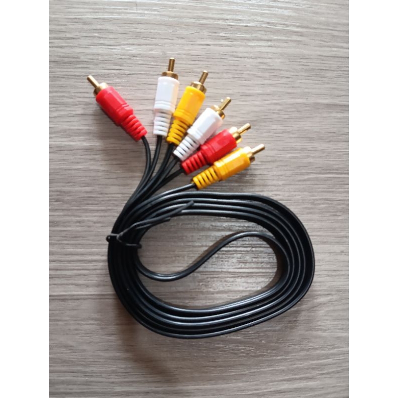 Jual Kabel AV / Audio Video / 3 ke 3 STB ke TV konvensionalUntuk DVD ...
