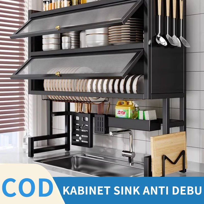 Jual Rak Piring Wastafel Rak Piring Tertutup Kitchen Rak Piring ...