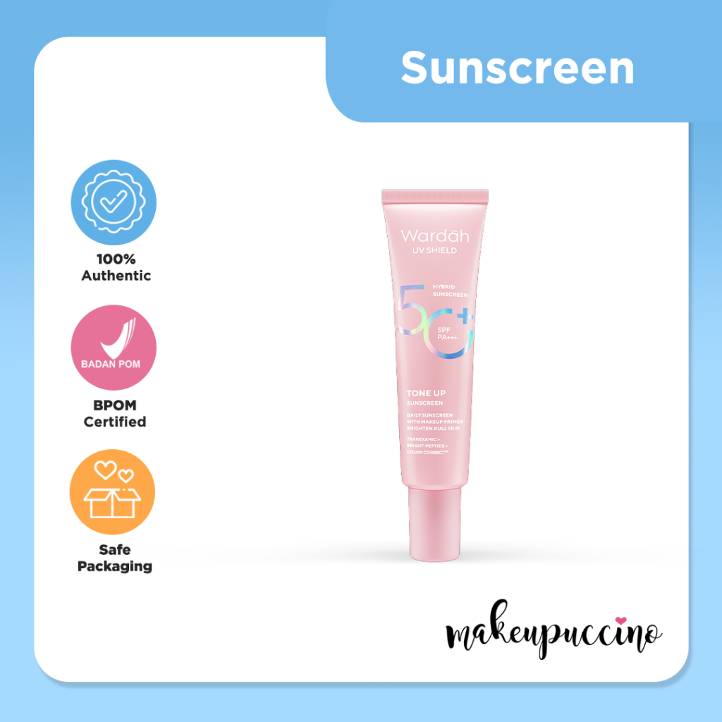 Jual Wardah UV Shield Physical Sunscreen Serum SPF 50+ PA++++/ UV Shield Tone Up Sunscreen SPF ...