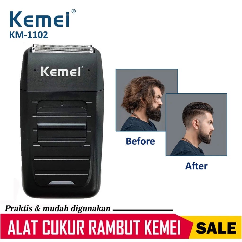 Jual Original Cukuran Rambut Kemei KM 1102 / KM 2024 Shaver Alat Cukur ...