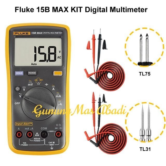 Jual Fluke 15B MAX KIT Digital Multimeter | Shopee Indonesia