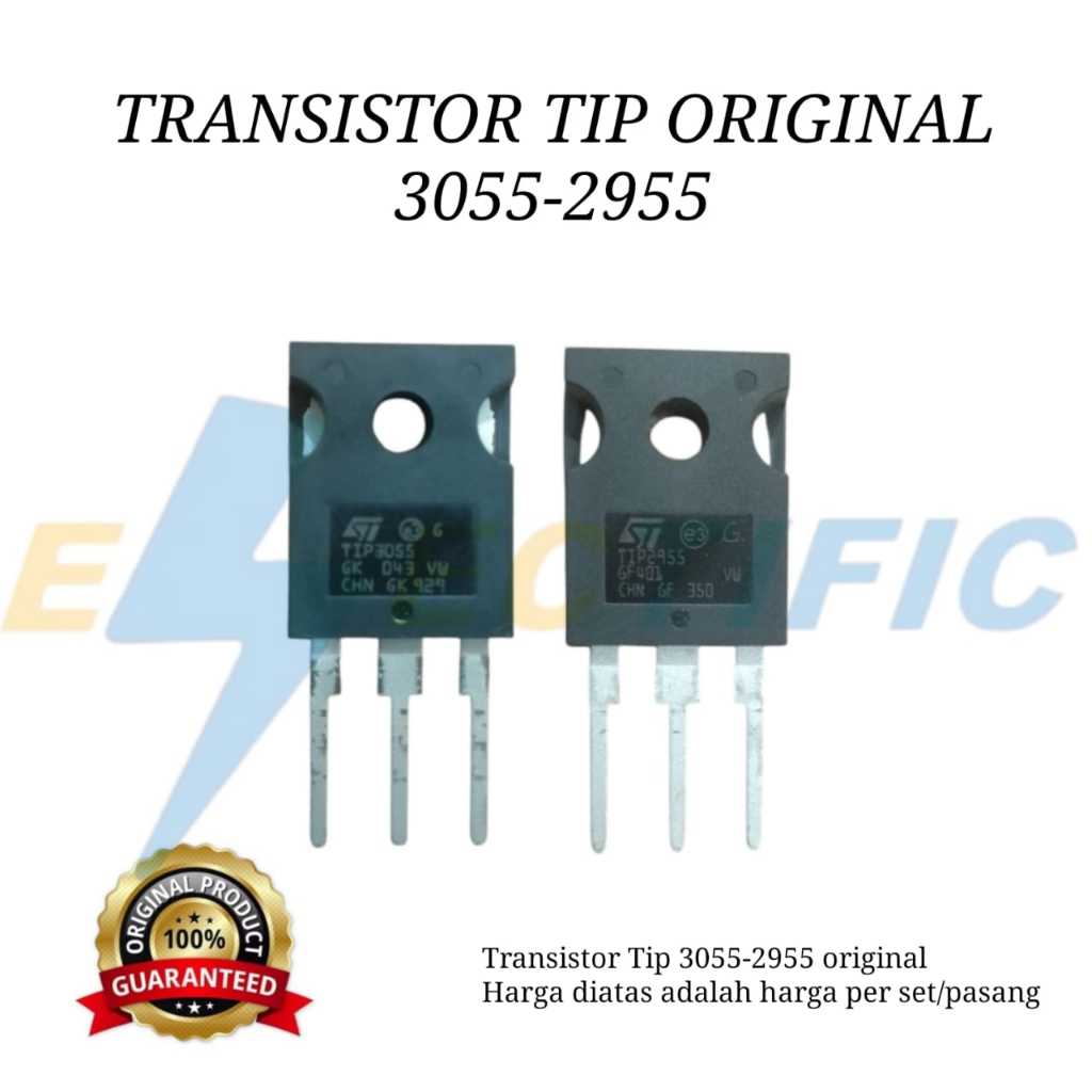 Jual TRANSISTOR TIP3055-2955/ TIP 3055 TR TIP 2955 TIP2955 EKONOMIS TRANSISTOR | Shopee Indonesia