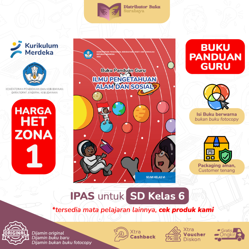 Jual Buku Panduan Guru IPAS Kelas 6 SD - Kurikulum Merdeka | Shopee ...
