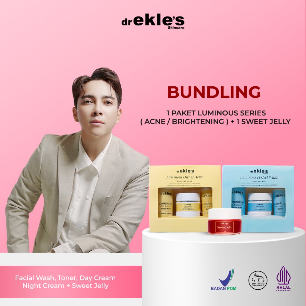 Jual dr Ekles Skincare - 1 Pcs Sweet Jelly + Paket Luminous Series ...