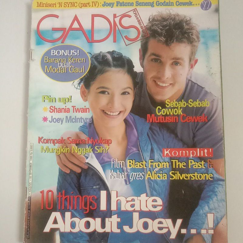 Jual Majalah Gadis Tahun 1999 Cover Joey & Early | Shopee Indonesia