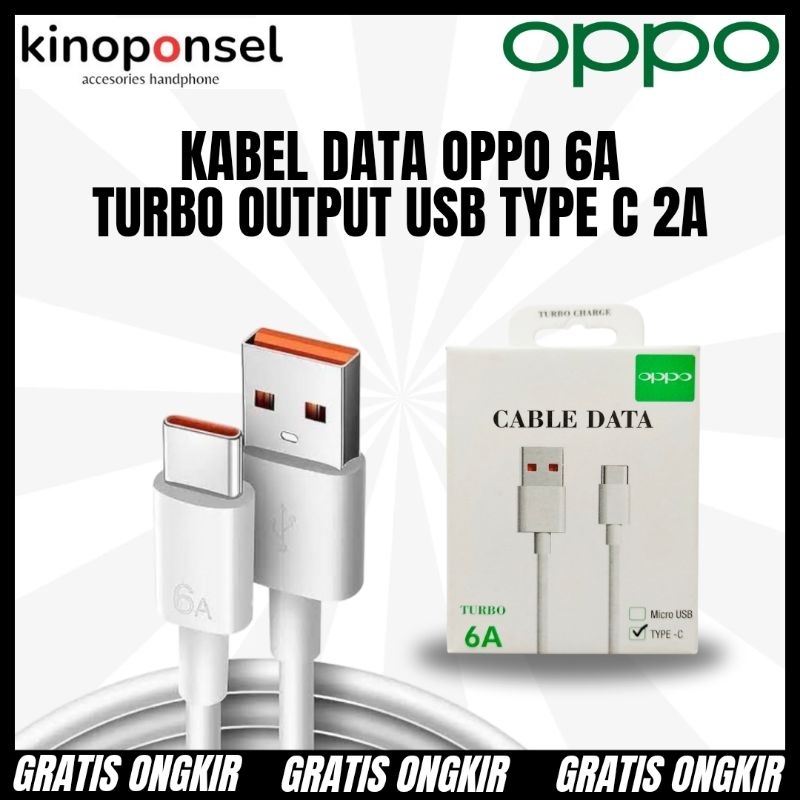 Jual Kabel Data Hp Oppo 6A Turbo USB Type C | Kabel Data Hp Android ...