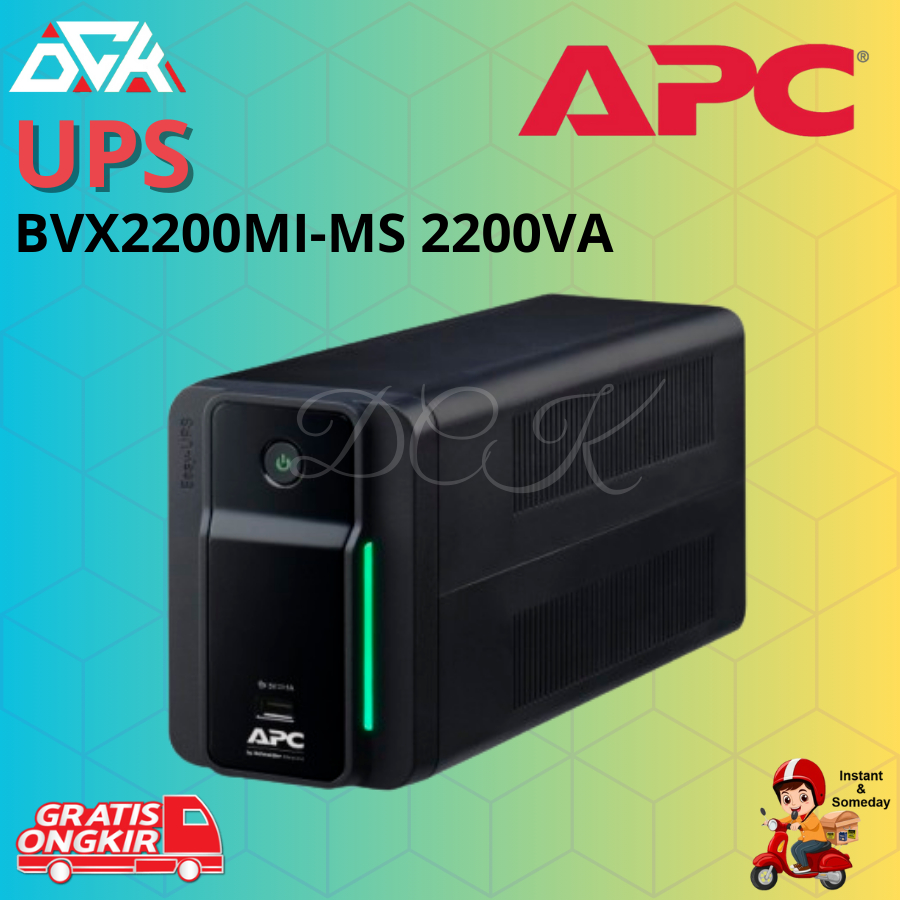 Jual UPS APC Back-UPS BX2200MI-MS 2200VA 230V AVR 4 universal outlets ...
