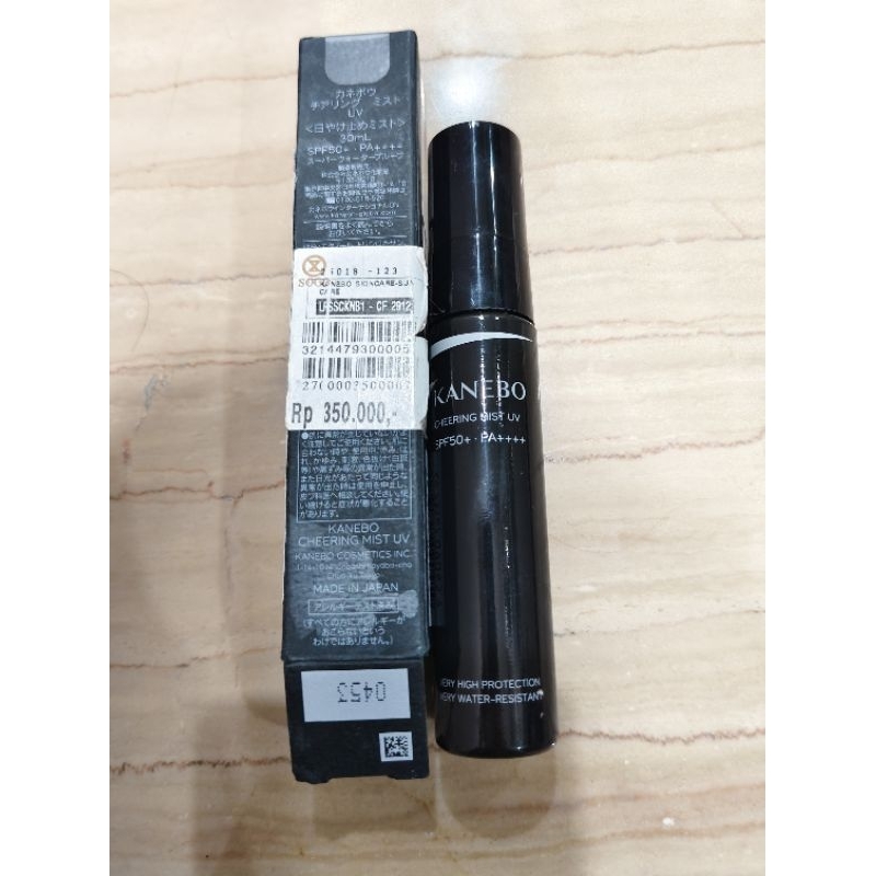 Jual kanebo cheering mist uv spf 50 sunscreen reapply | Shopee Indonesia