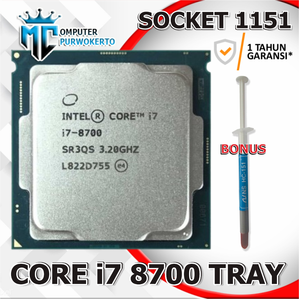 Jual Prosesor / Processor Intel Core i7 8700 Socket LGA 1151 Gen 8 ...