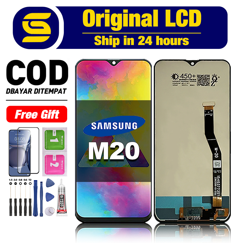Jual LCD SAMSUNG M20 Original Fullset ori asli Touchscreen For Glass ...