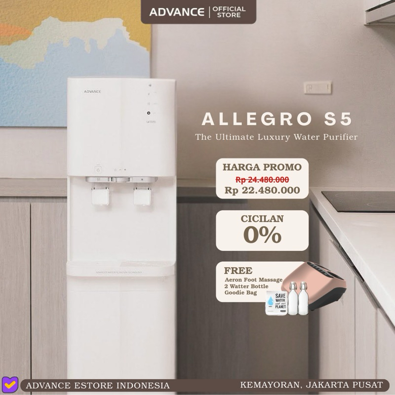 Jual Advance - Dispenser Tanpa Galon Allegro S5 Ultimate | Filter Air ...