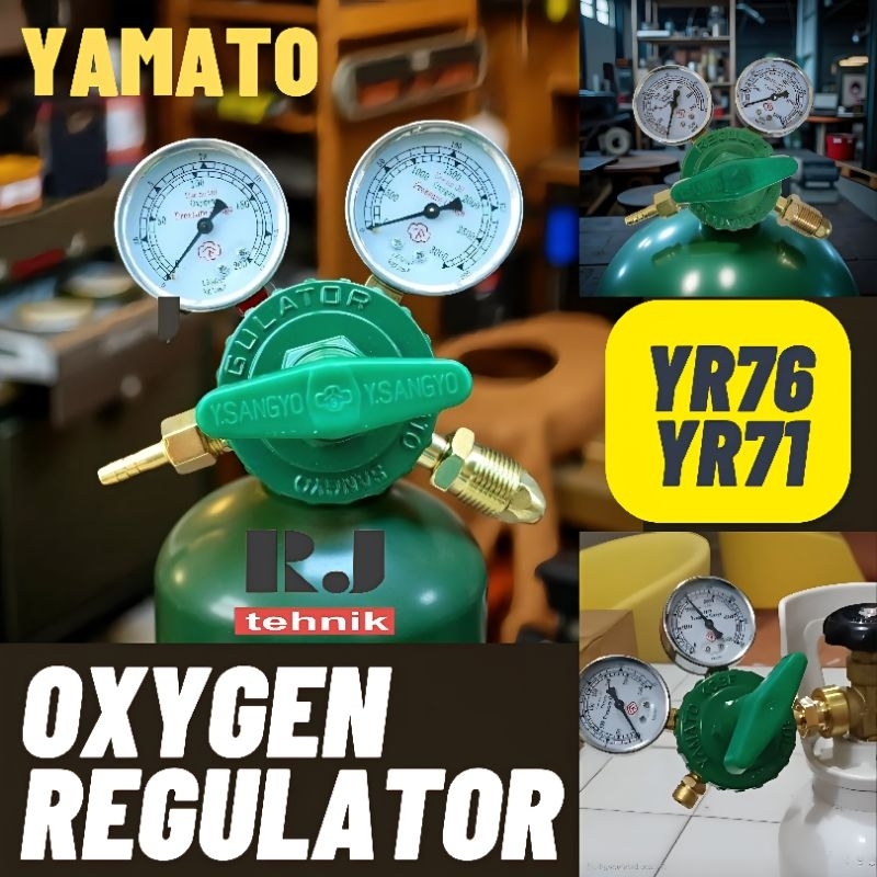 Jual Regulator Oxygen Yamato YR76 YR71 Regulator Las Oksigen Oxy | Shopee Indonesia