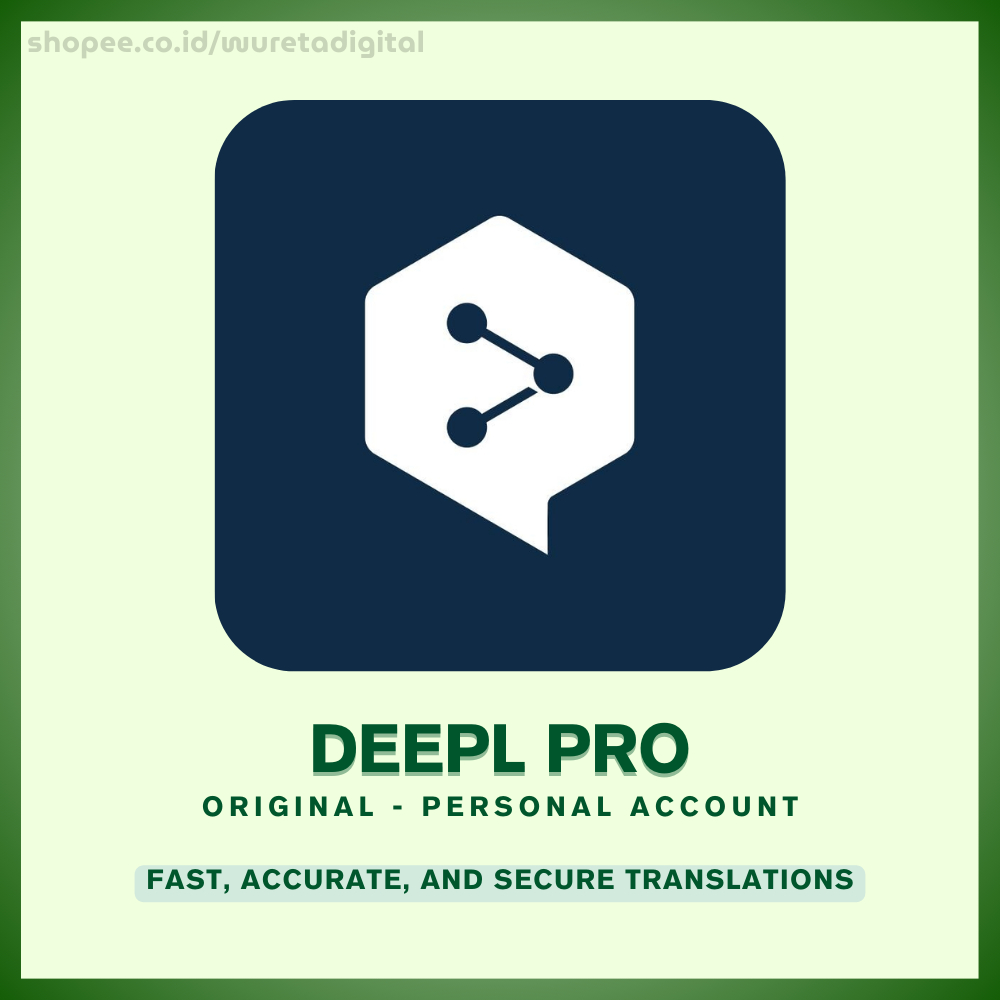 Jual Deepl Pro Advanced | Personal Account | 100% Garansi | Shopee ...