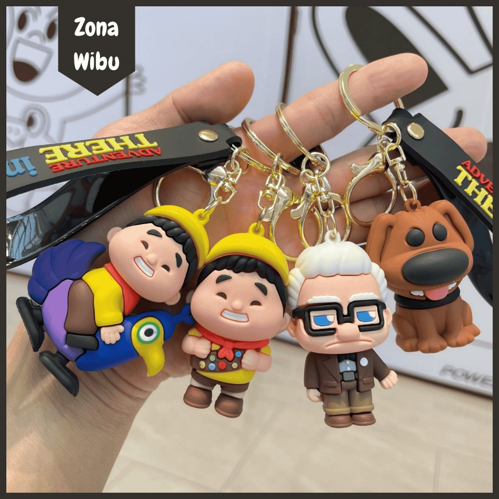 Jual Gantungan Kunci Disney UP Chibi 3D Import – Keychain Lucu Karakter ...