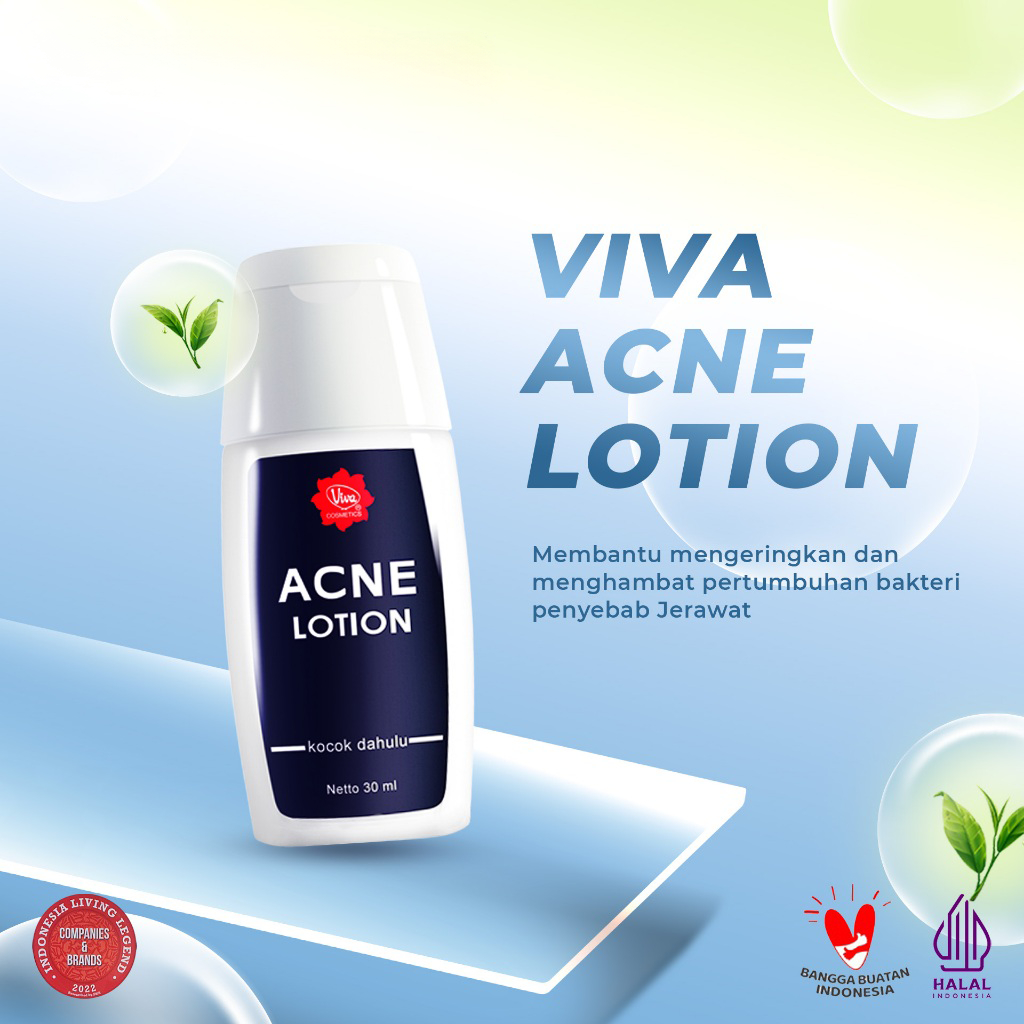 Jual Viva Acne Lotion / Lotion Jerawat Viva with Tea Tree Oil, Sulfur ...