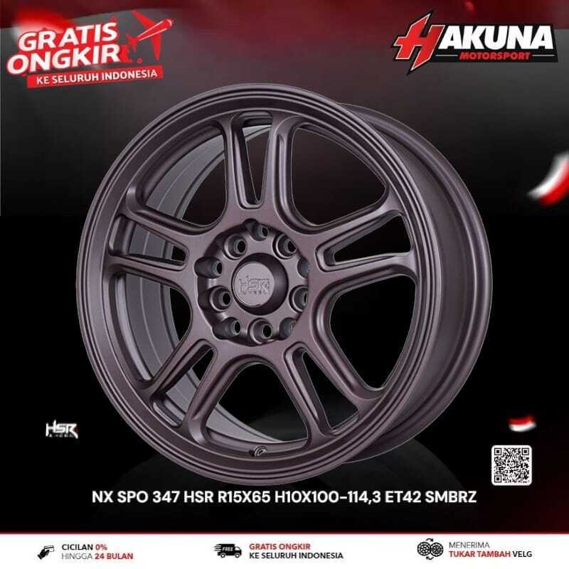Jual Velg Mobil HSR NX SPO R15 Lebar 6,5 Pcd 10X100-114,3 Bronze Gratis Ongkir Ekspedisi ...