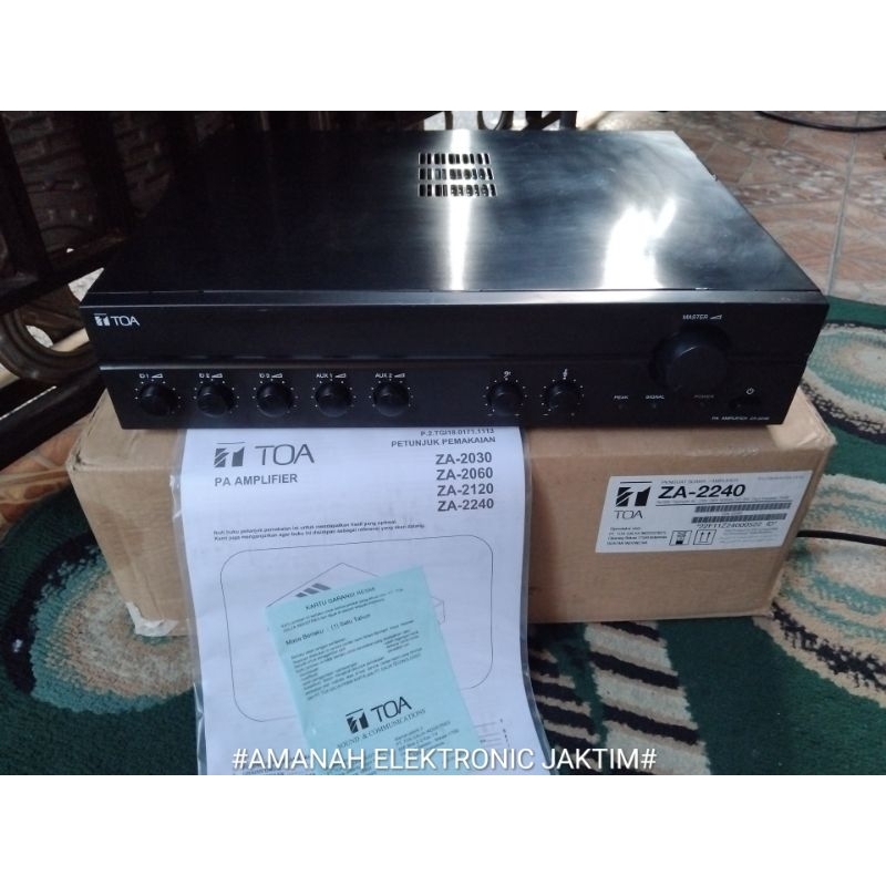 Jual Amplifier TOA ZA 2240 Istimewa Komplit kardus | Shopee Indonesia