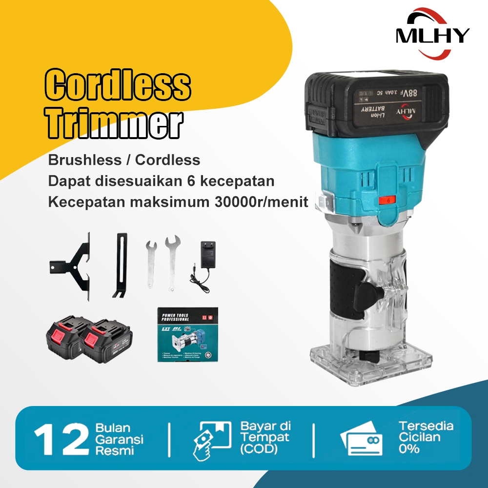 Jual MLHY Brushless Trimmer Mesin Cordless Baterai lithium Profil ...