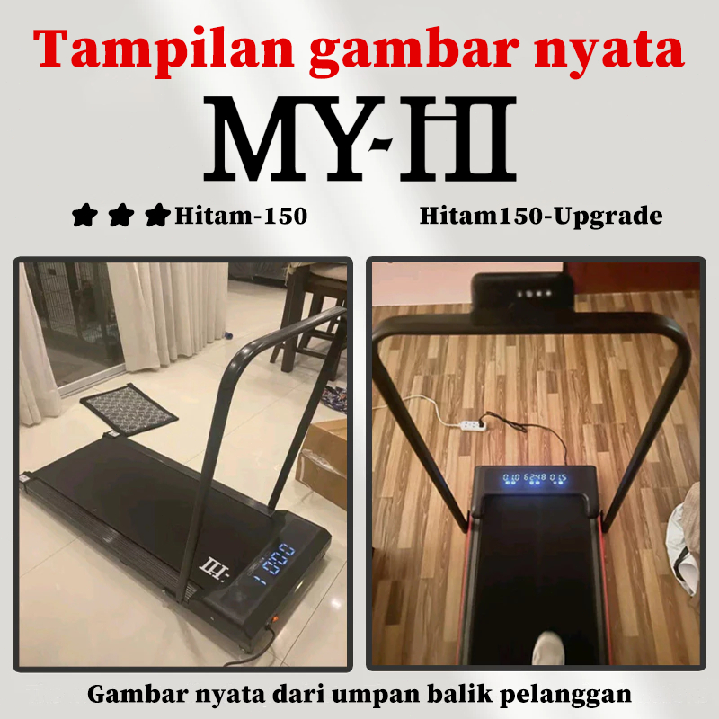 Jual MY-HI Treadmill electric B30 low watt Treadmill Portable incline electriK lipat Walking Pad ...